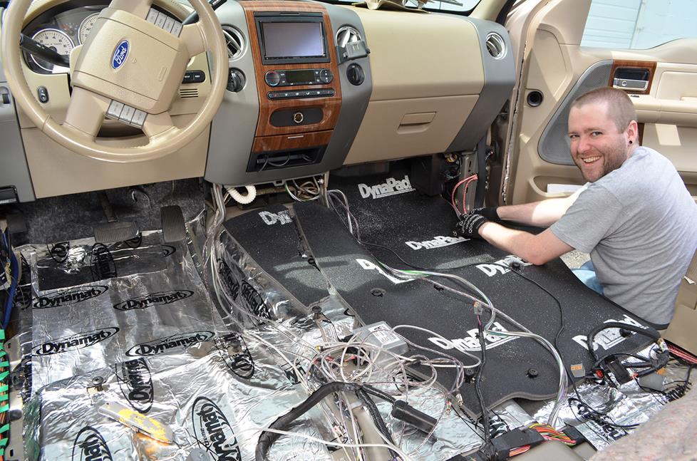Putting Dynamat to the test in a Ford F-150