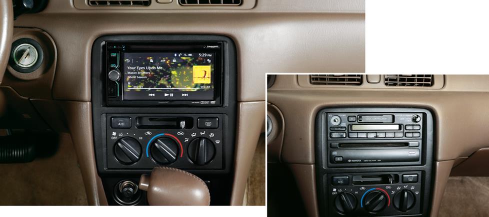 Upgrading the stereo system in an older Toyota
