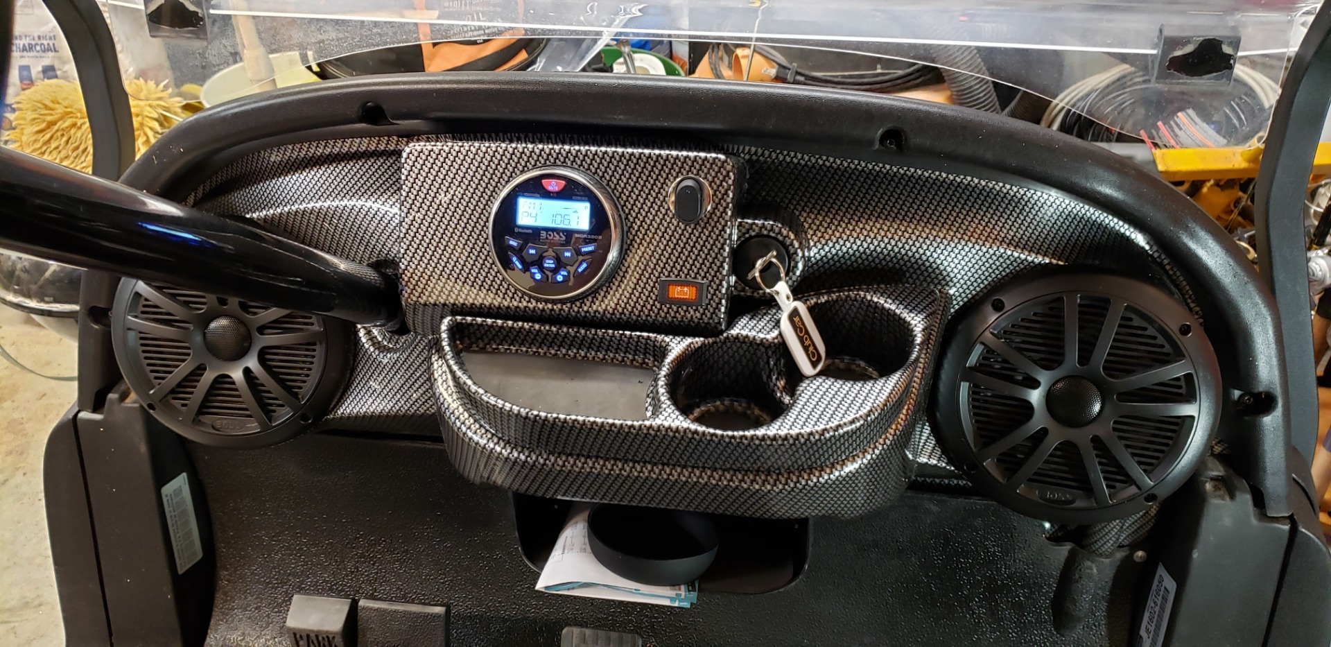 Customer Reviews: VIP Dash Kit for Gauge-style Radios (Carbon Fiber ...