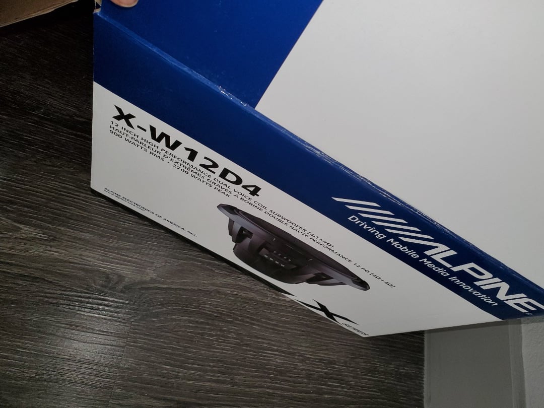 Customer Reviews: Alpine X-W12D4 X-Series 12" subwoofer with dual 4-ohm ...