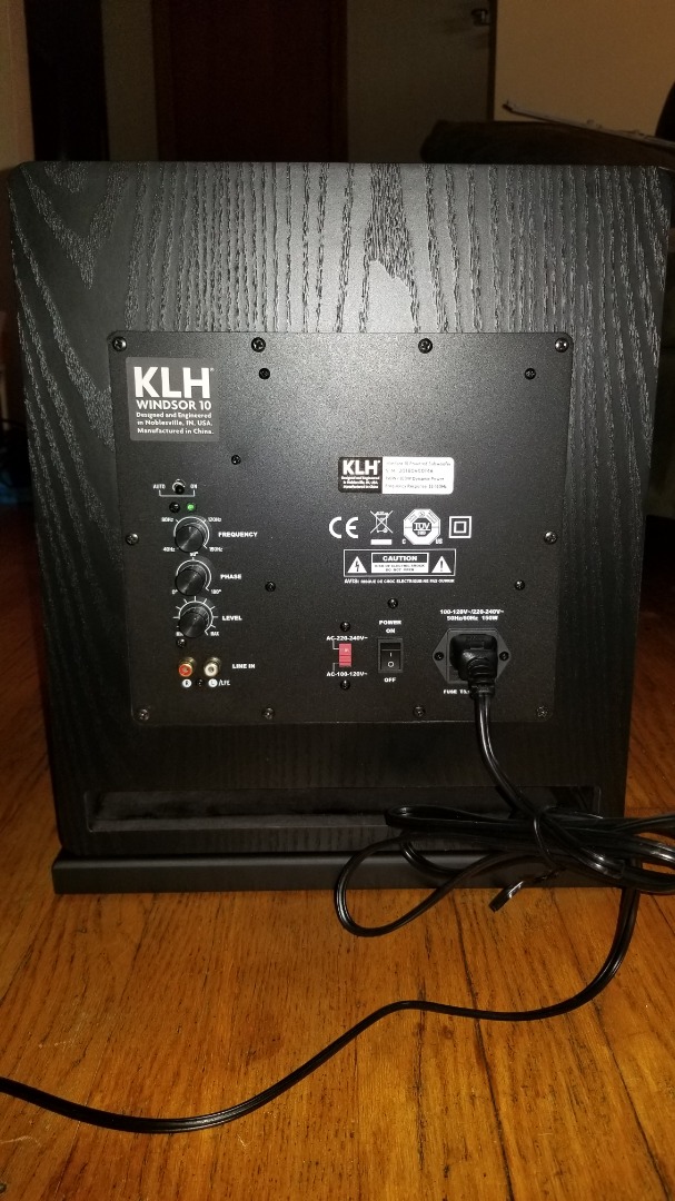 Customer Reviews: KLH Windsor 10 Powered subwoofer at Crutchfield