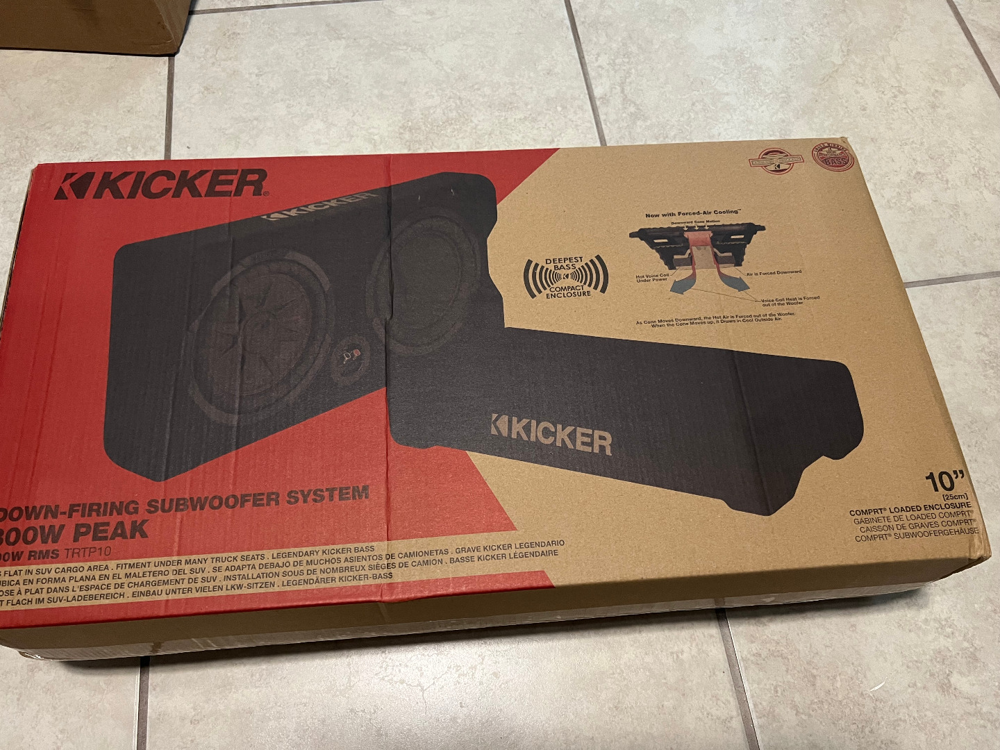 Customer Reviews: Kicker 48TRTP102 Sealed downward-firing enclosure with CompRT® 10" shallow ...