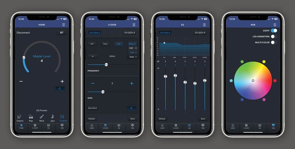 Jensen amplifiers: DSP control from your phone