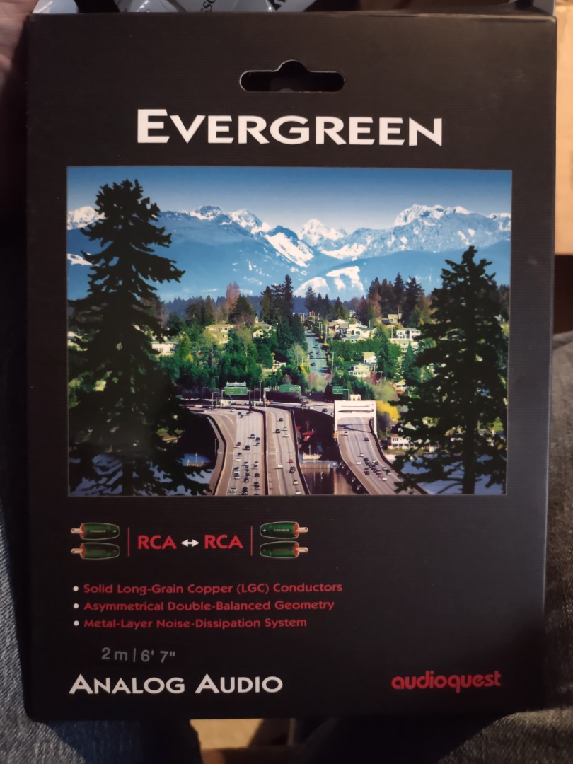 Customer Reviews: AudioQuest Evergreen (2 meters/6.6 feet) Stereo interconnect cable with RCA ...