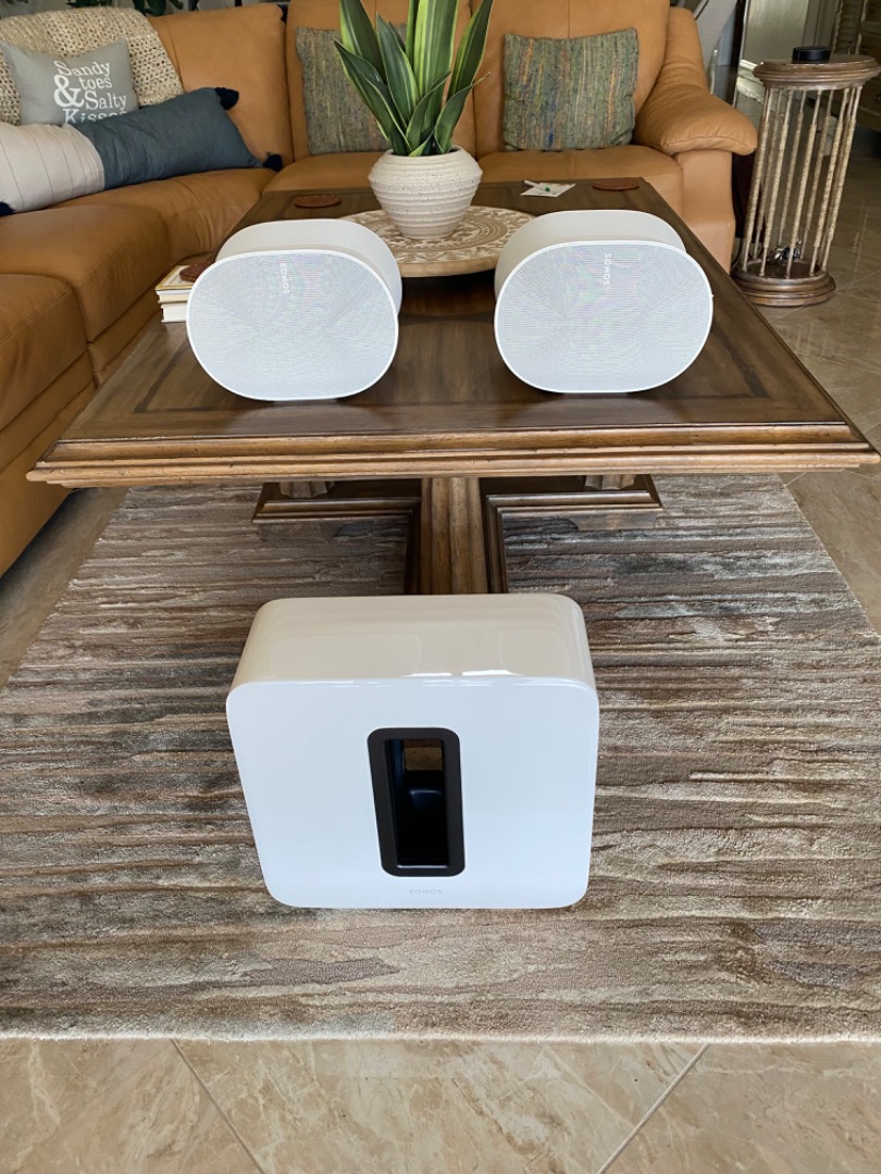 Customer Reviews: Sonos Era 300 and Sub Home Theater Bundle (White ...
