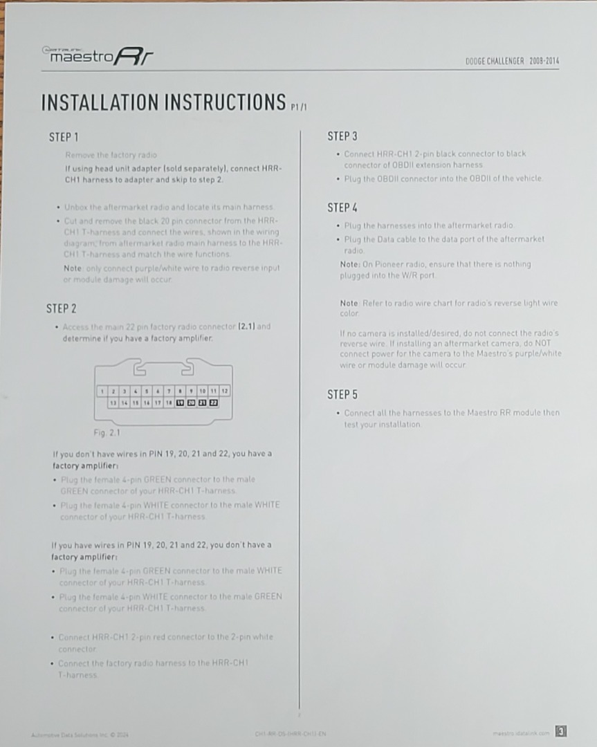 Customer Reviews: iDatalink Maestro RR Interface Module Connect a new ...