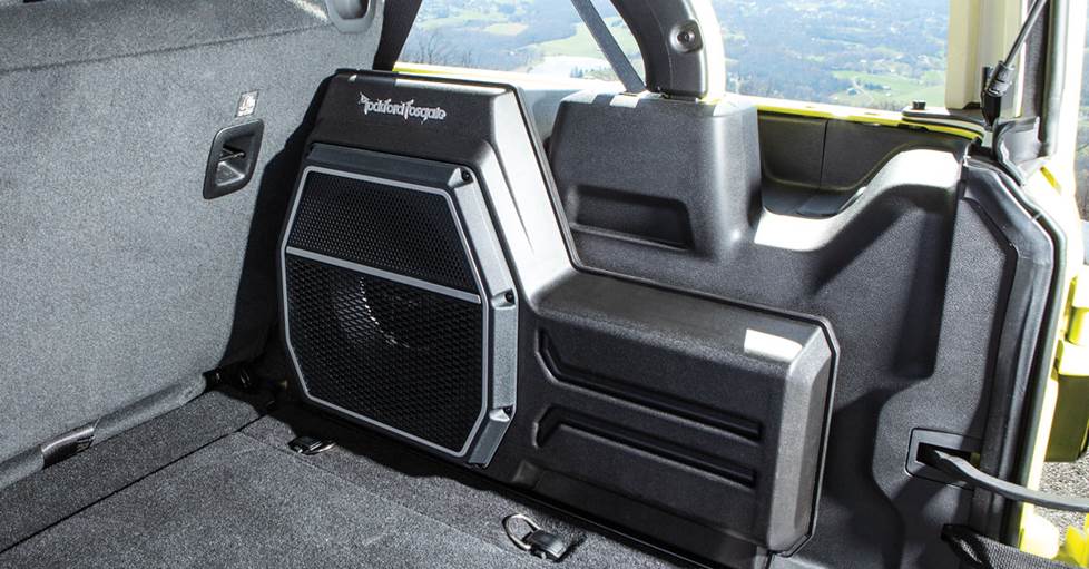 Jeep Wrangler gets a Rockford Fosgate sound system
