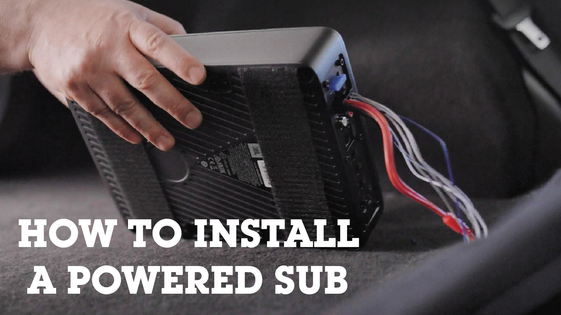 How to install a powered subwoofer
