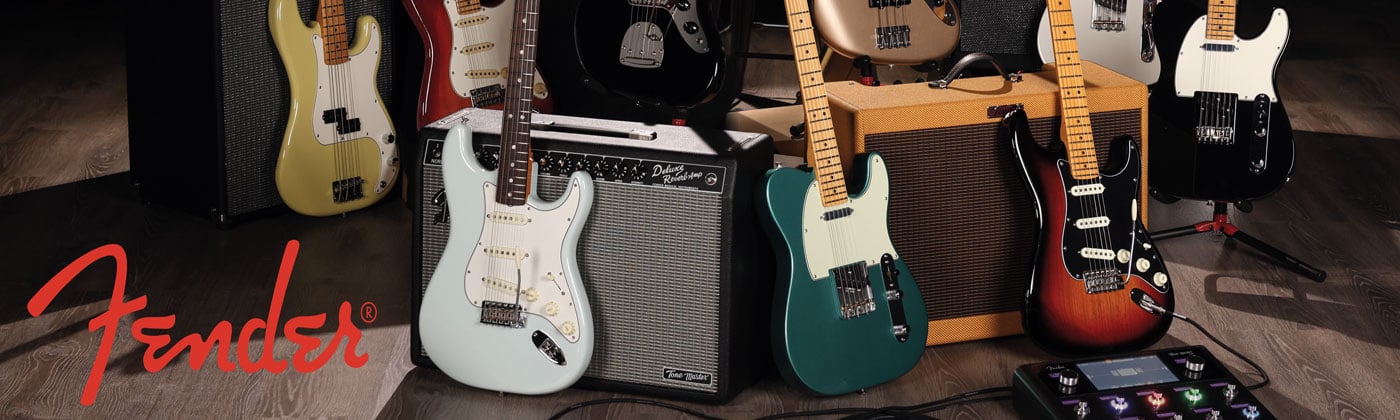 Fender guitars, basses, and amplifiers - Crutchfield