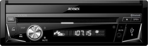 Jensen VX3016 DVD receiver at Crutchfield