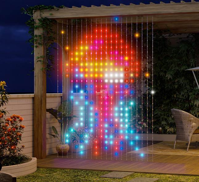 Govee Curtain Lights Dynamic, customizable RGBIC light curtain at ...
