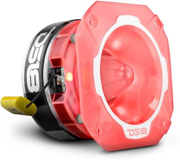 DS18 PRO-TW3L Single 4" super bullet tweeter with RGB LED lighting at ...