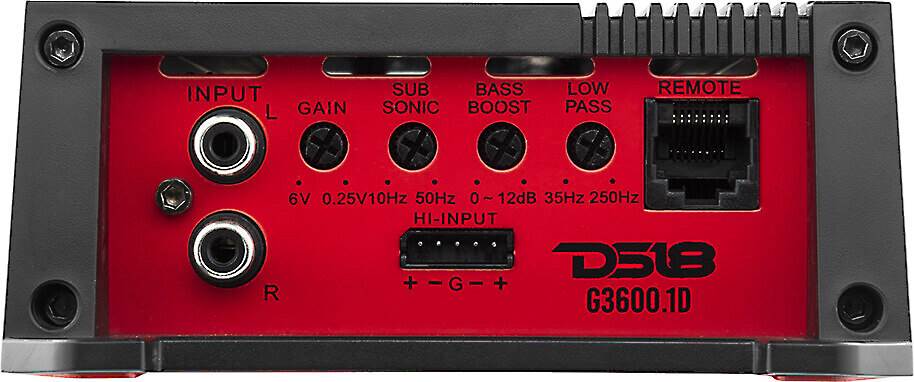 DS18 G3600.1D Gen-X mono subwoofer amplifier — 1200 watts RMS x 1 at 1 ...