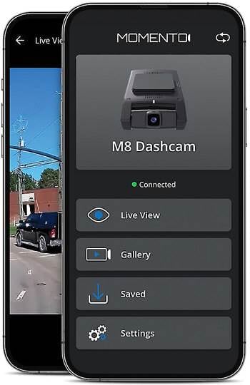 Momento M8 Wi-Fi dash camera with GPS, radar motion detection, voice ...