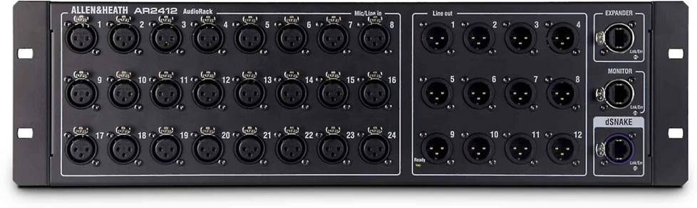 Allen & Heath AR2412 AudioRack digital stage box — 24 in, 12 out at ...
