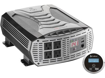 Cobra PRO 2500W DC to AC power inverter with 2500-watt continuous power ...