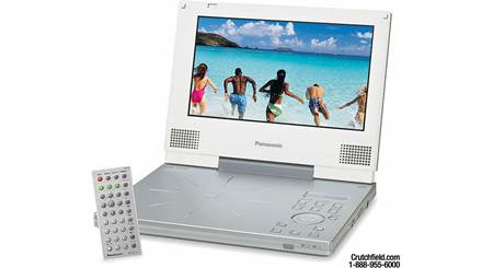 Panasonic DVD-LV70 Portable DVD/CD player with 7" LCD screen at Crutchfield