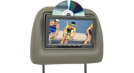 Accele Headrest Video Package Two replacement headrests with built-in 9 ...