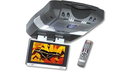 Audiobahn AVM380DVD Overhead 8" video screen with built-in DVD player ...