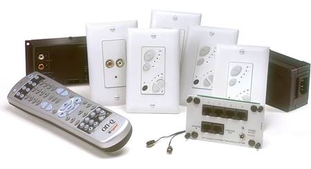 On-Q lyriQ™ 4-source, 4-room Audio Kit (Almond) Hideaway multi-room ...