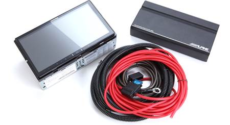 Alpine iLX-407 and Mono Amp Package Includes iLX-407 digital multimedia ...