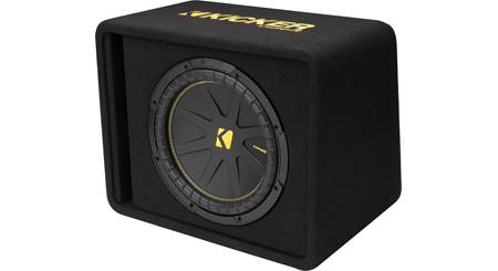 Kicker 50TCWC104 Truck-style 4-ohm ported enclosure with one 10" CompC ...