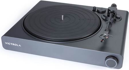 Victrola Stream Carbon Semi-automatic belt-drive turntable with built ...