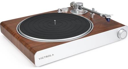 Victrola Stream Onyx Semi-automatic belt-drive turntable with built-in ...