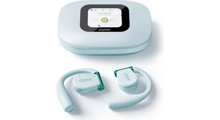 Cleer ARC 3 (Blue) Wireless open-ear earbuds with touchscreen case at ...