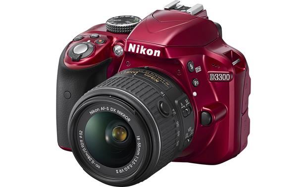 Customer Reviews: Nikon D3300 Kit (Red) 24-megapixel DSLR w/18-55mm DX VR II lens at Crutchfield