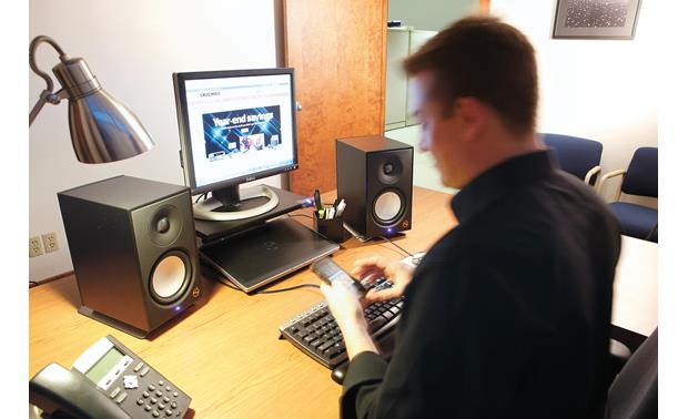 Paradigm SHIFT™ A2 Bluetooth® Bundle Two A2 speakers, desktop stands ...