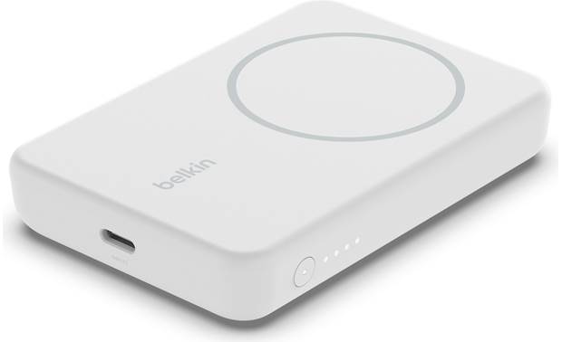 Customer Reviews: Belkin BoostCharge Magnetic Wireless Power Bank 5K + Stand (White) Portable ...