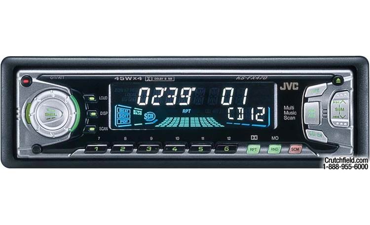 JVC KS-FX470 Cassette receiver with CD changer controls at Crutchfield
