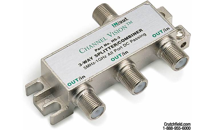 Channel Vision HS-3 Three-way Splitter/Combiner at Crutchfield