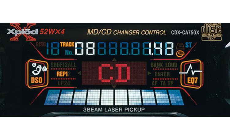 Sony CDX-CA750X CD Receiver with CD Changer Controls at Crutchfield