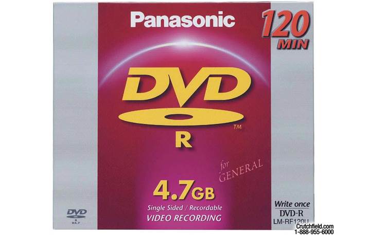 Panasonic LM-RF120U (single disc) 4.7GB single-sided DVD-R at Crutchfield