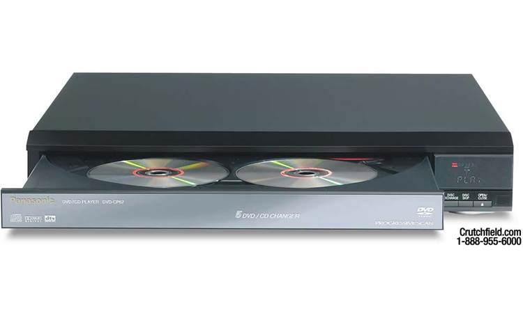 Panasonic DVD-CP67 (Black) 5-disc carousel DVD/CD changer at Crutchfield