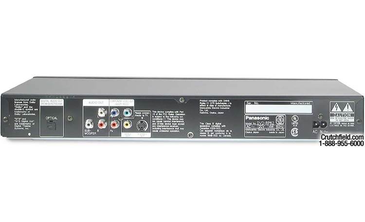 Panasonic DVD-RP62 (Black) DVD/CD player with progressive scan at ...