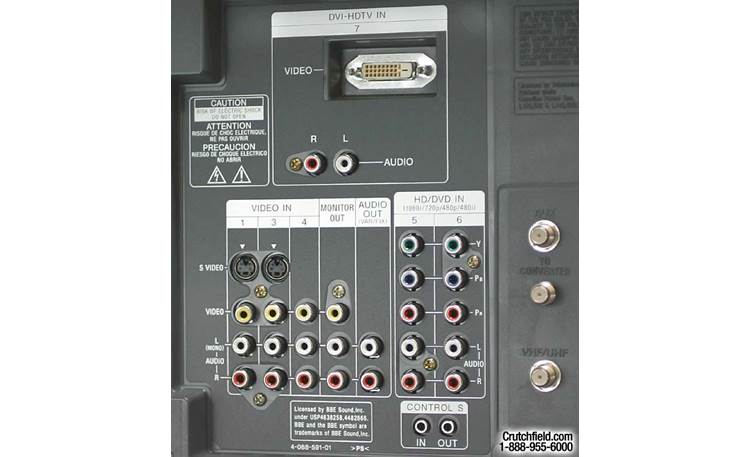 Sony KP-57WV600 57" widescreen HDTV-ready projection TV at Crutchfield