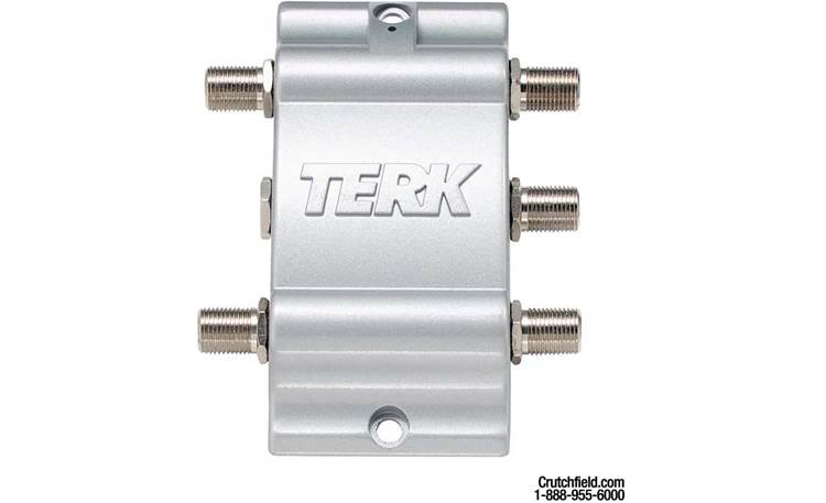 Terk BSP-4 4-way cable/broadcast TV signal splitter at Crutchfield