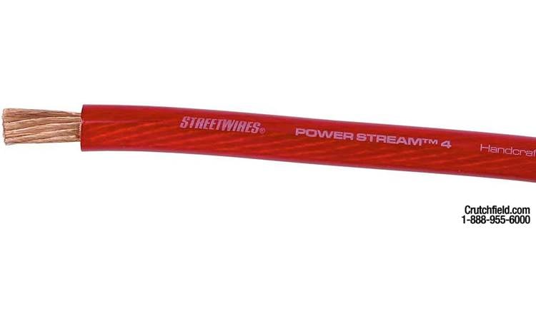 StreetWires Ultra Flow-4 gauge Power Cable (Black) Black/Blue/Red/Clear ...
