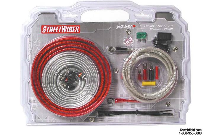 StreetWires PS10Ri 10-Gauge Amp Wiring Kit with Patch CableRed Power ...