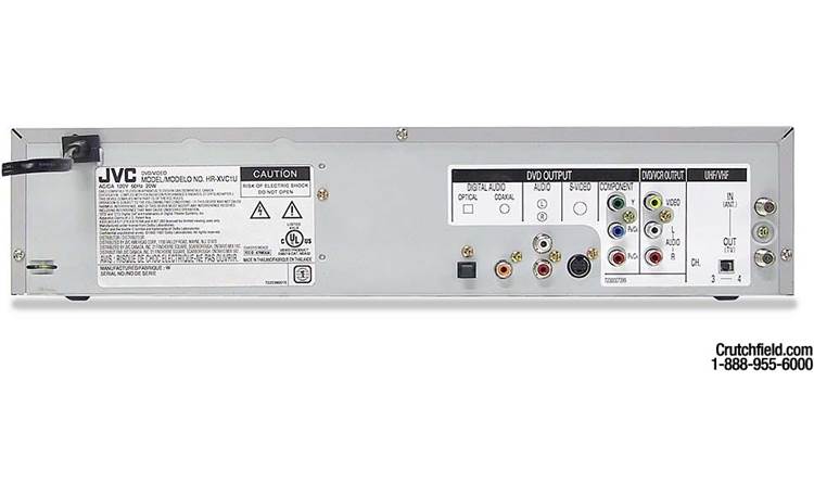 JVC HR-XVC1U Combination DVD/CD player + HiFi VCR at Crutchfield