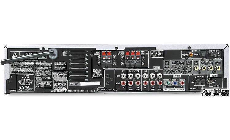 JVC RX-DV3SL A/V receiver with built-in DVD/CD player at Crutchfield
