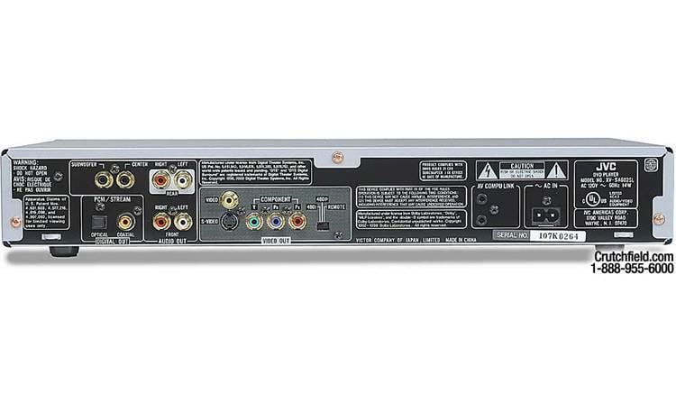 JVC XV-SA600BK/XV-SA602SL (Silver) DVD/CD/DVD-Audio player with progressive scan at Crutchfield