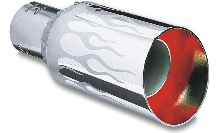 APC Muffler Tip with Red LEDs, for 1-1/4"-2" Pipe at Crutchfield