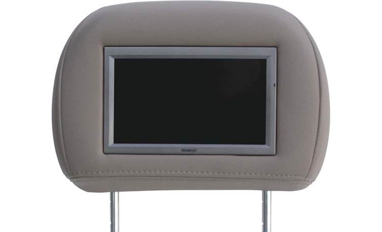 Vizualogic Headrest Monitor (Graphite Leather) Leather Headrest with 7 ...