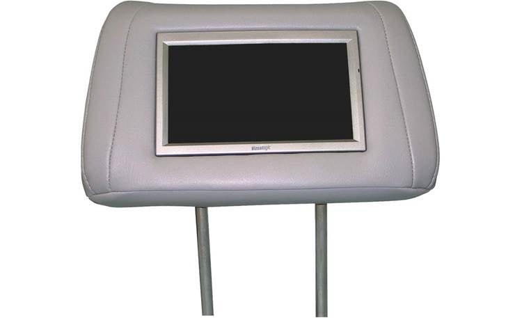 Vizualogic Headrest Monitor (Taupe Leather) Leather Headrest (in 3 ...