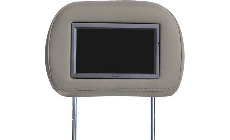 Vizualogic Headrest Monitor (Pewter Leather with logo) Leather Headrest ...