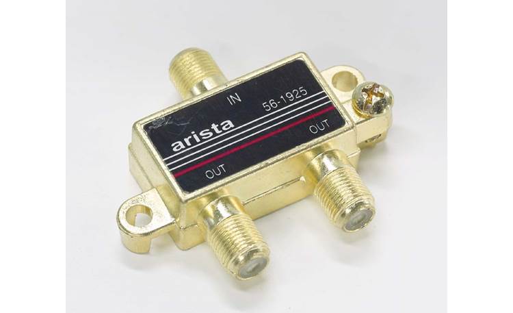 Arista 2-way Cable/Broadcast TV Signal Splitter at Crutchfield